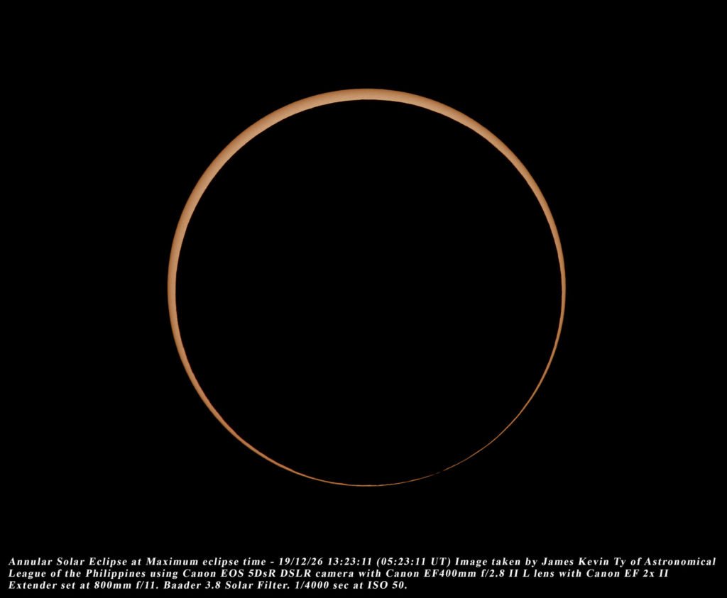 ALP December 26, 2019 Annular Solar Eclipse at Singapore Report ...
